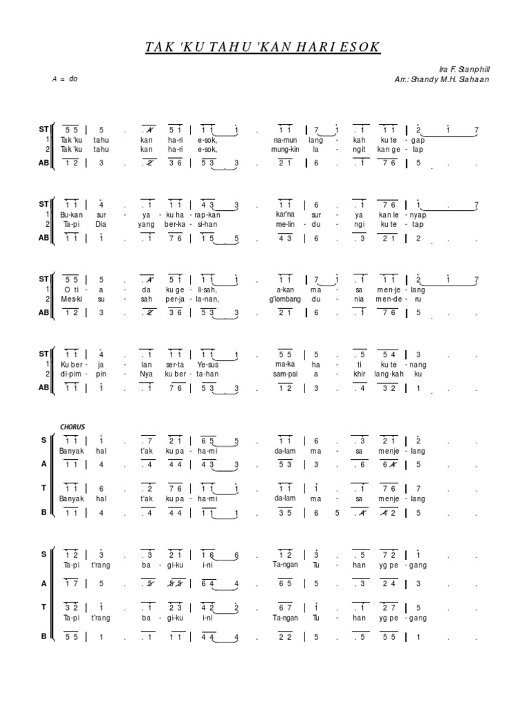 PKJ 241 Tak Ku Tahu Kan Hari Esok | PDF
