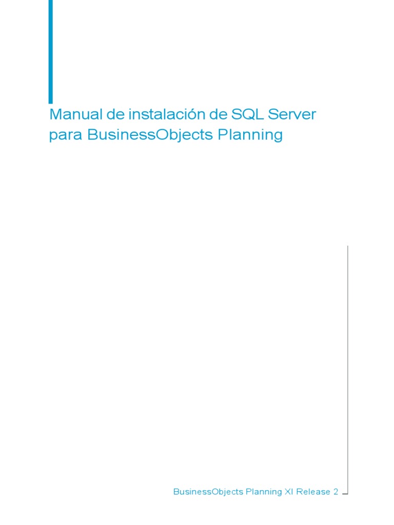 Manual de Instalacion de SQL Server para PDF | PDF | Servidor SQL de ... Manual de Instalacion de SQL Server para PDF | PDF | Servidor SQL de ...