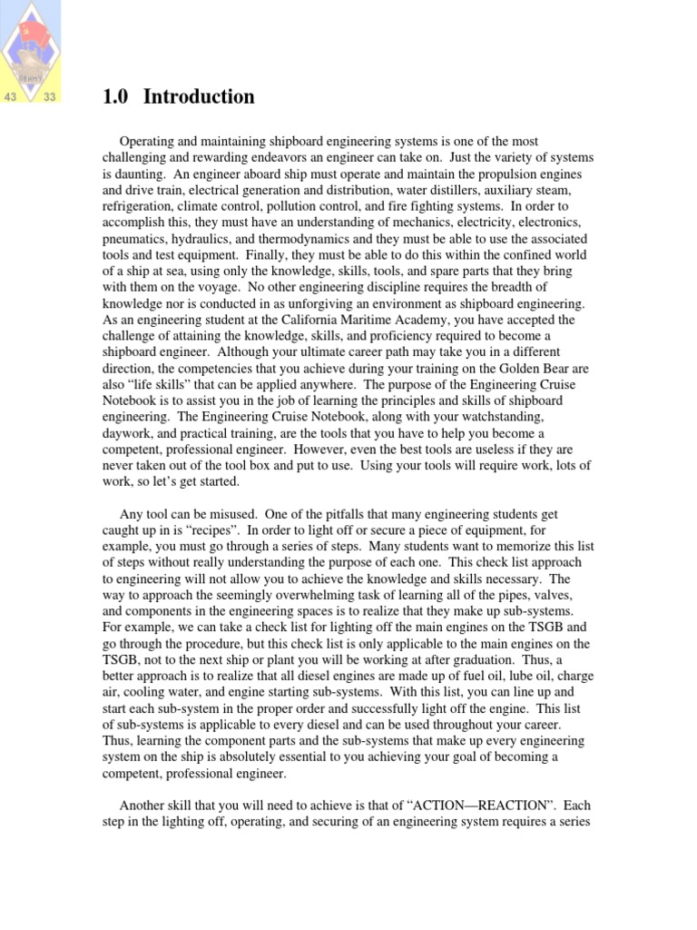 1 Diesel Engineer Cruise Notebook 1 385 PDF | PDF | Asbestos | Noise