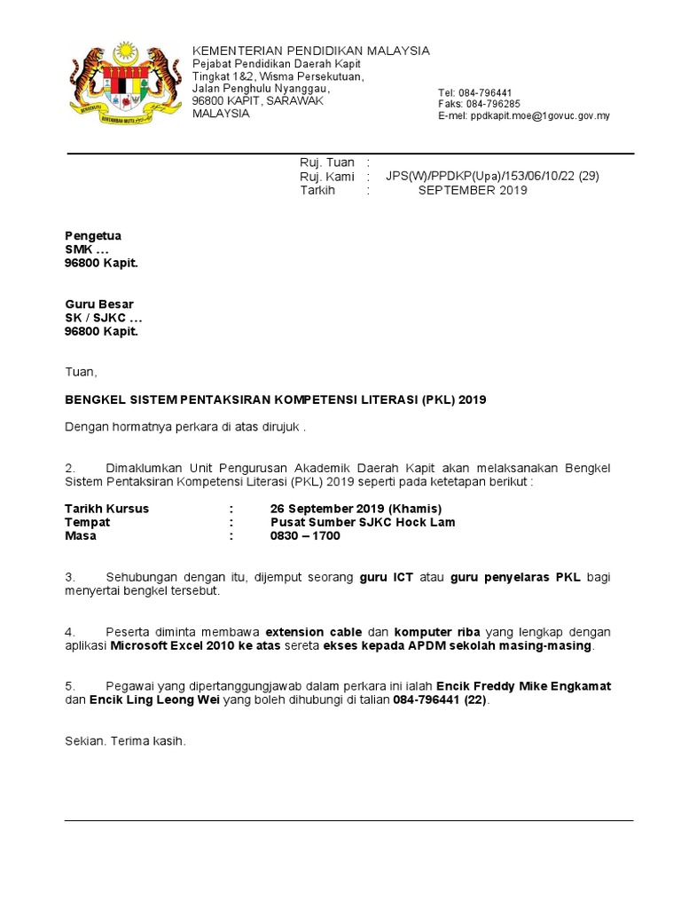 SURAT PKL | PDF