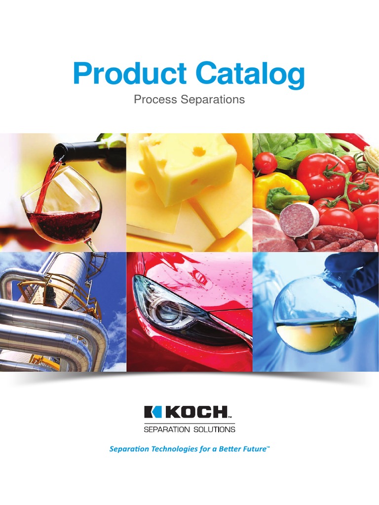 Product Catalog: Process Separations | PDF | Membrane | Chemistry