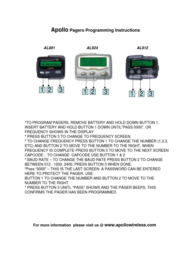 Hand Programming Instructions | PDF