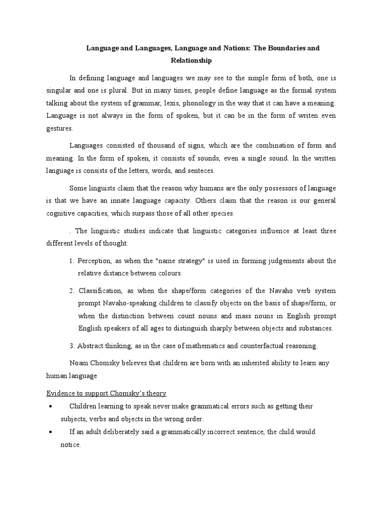 Understanding Language and Cognition | PDF | English Language | Human Communication