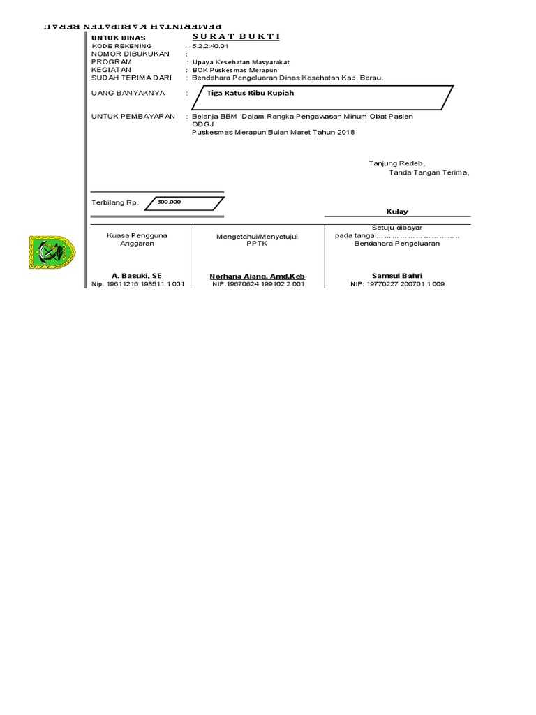 Kwitansi BBM | PDF