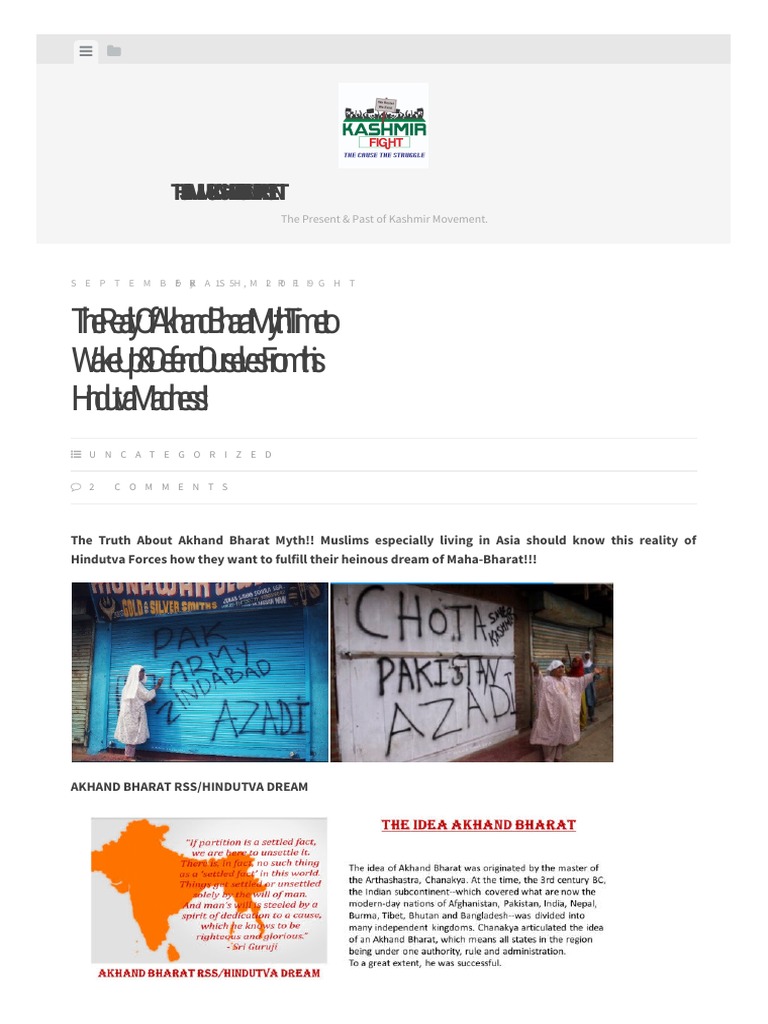 The Reality of Akhand Bharat | PDF | Sikhism | Religion And Belief