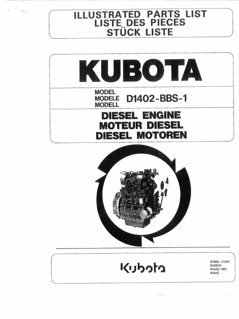 Kubota Motor D1402-BBS | PDF