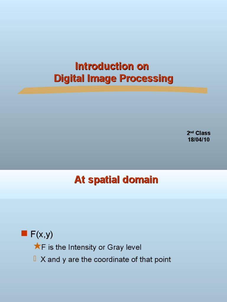 Introduction On Digital Image Processing | PDF | X Ray | Electrical ...