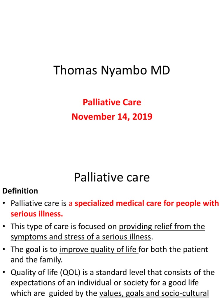 Palliative Care | PDF | Palliative Care | Terminal Illness