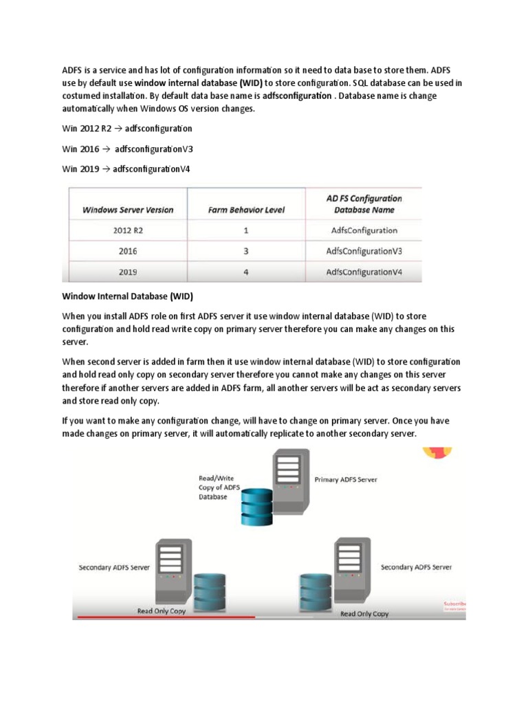 Window Internal Database (WID) | PDF
