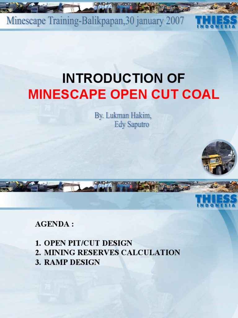 Introduction Of: Minescape Open Cut Coal | PDF | Computing | Teaching ...