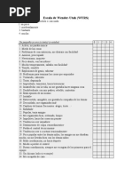 Escala Wender-Utah para TDAH | PDF | Agitación | Violencia