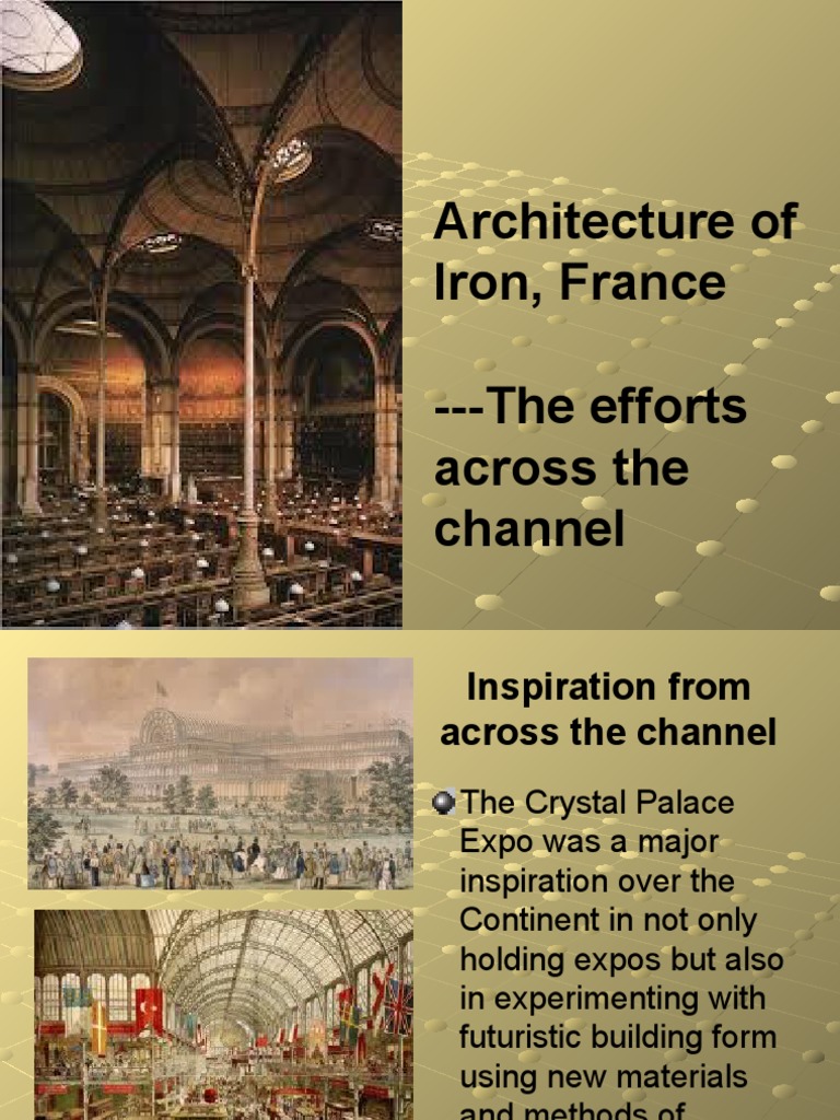 Iron Architecture in France: Key Innovations | PDF