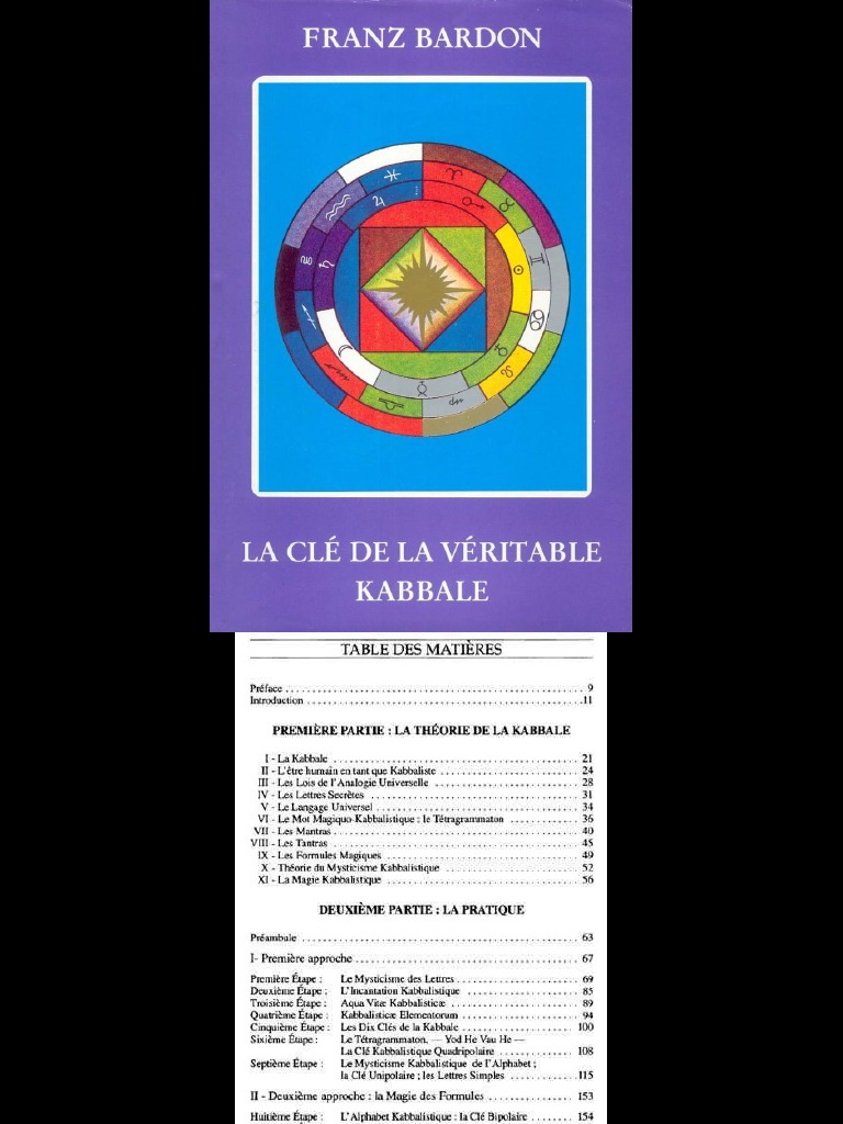 Franz Bardon-La Cle de La Veritable Kabbale PDF | PDF