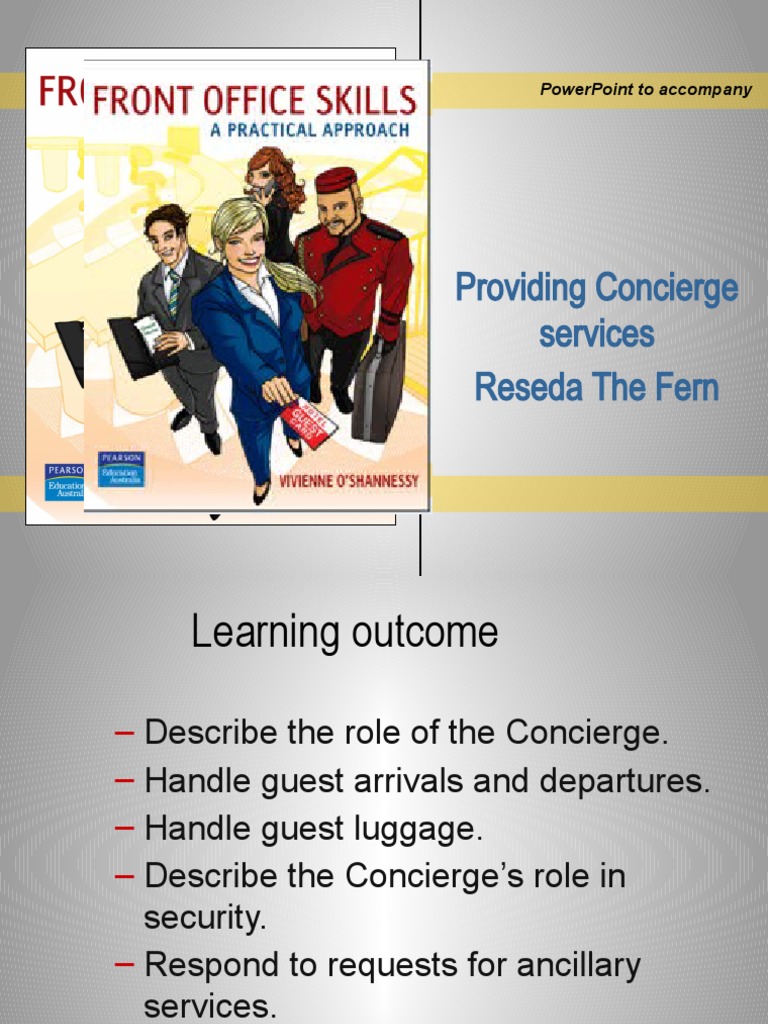 Concierge Training Essentials Guide | PDF | Baggage | Business