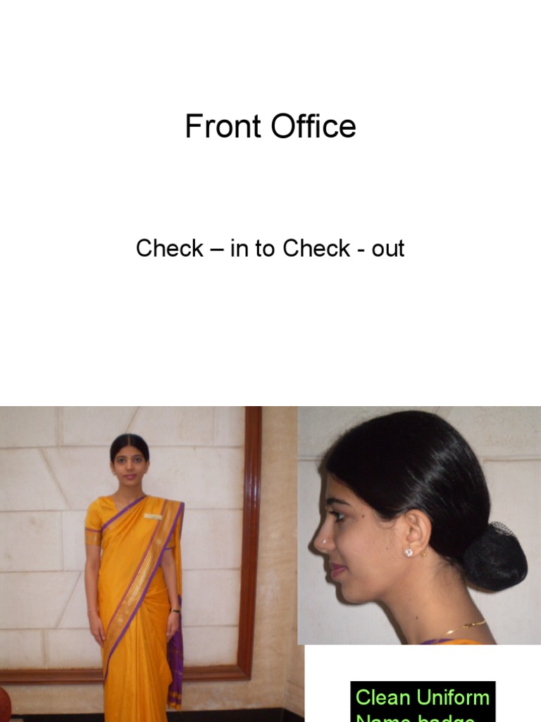 Front Office: Check - in To Check - Out | PDF | Business