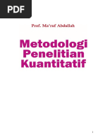 Abdullah Buku Metodologi Penelitian Kuantitatif | PDF