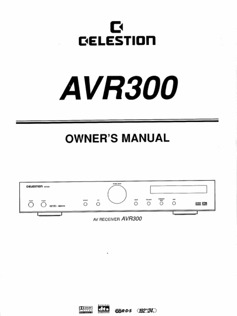 Celestion AVR300 Manual | PDF