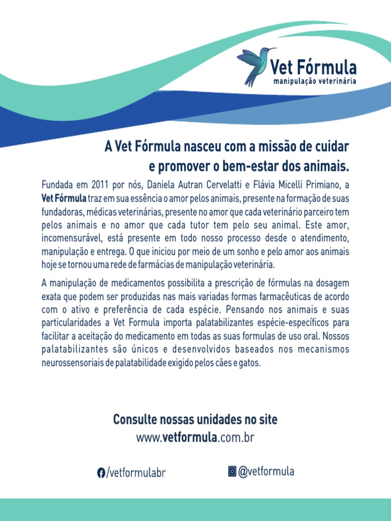 Guia Vet Formula de Formuções | PDF | Dermatite | Medicina Veterinária