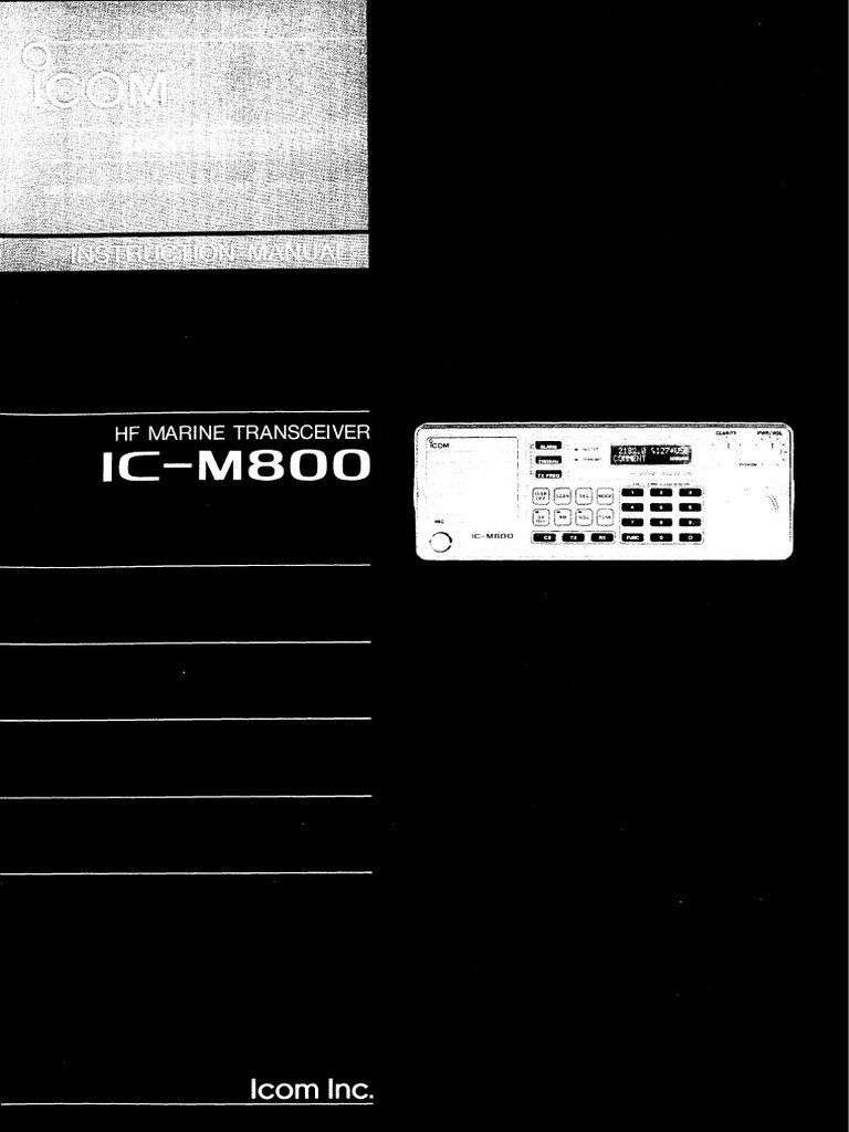 Icom Ic-M800 | PDF