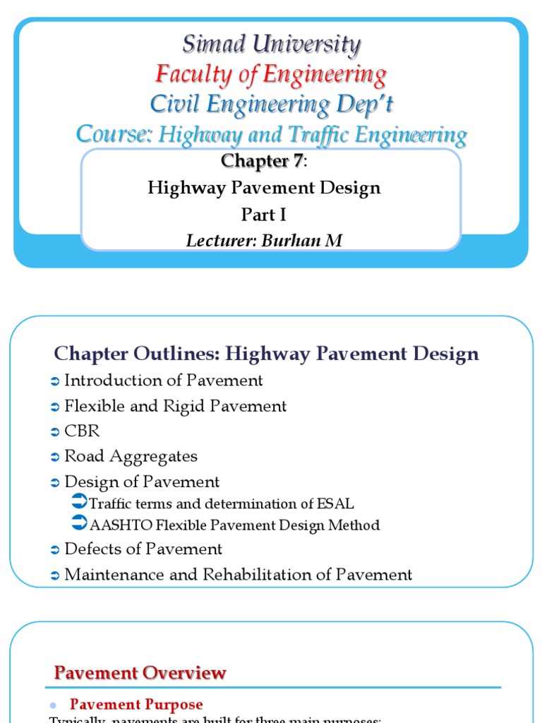 CHAPTER SEVEN - HIGHWAY PAVEMENT DESIGN-Part I PDF | PDF | Road Surface ...