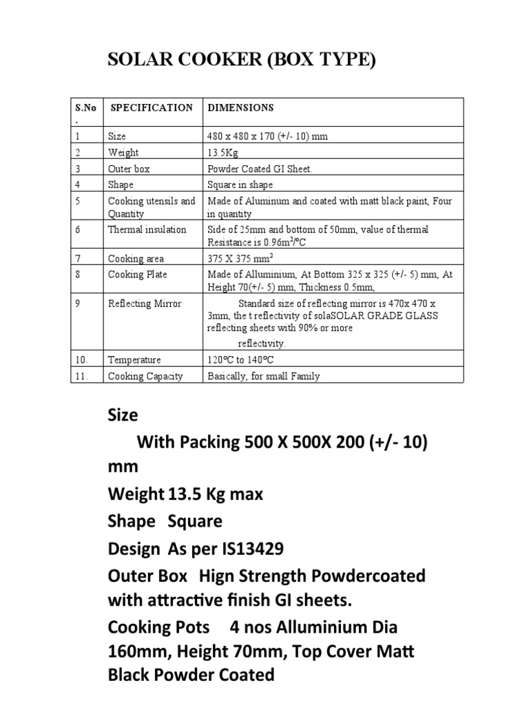 An Overview of the Technical Specifications and Cooking Capabilities of ...