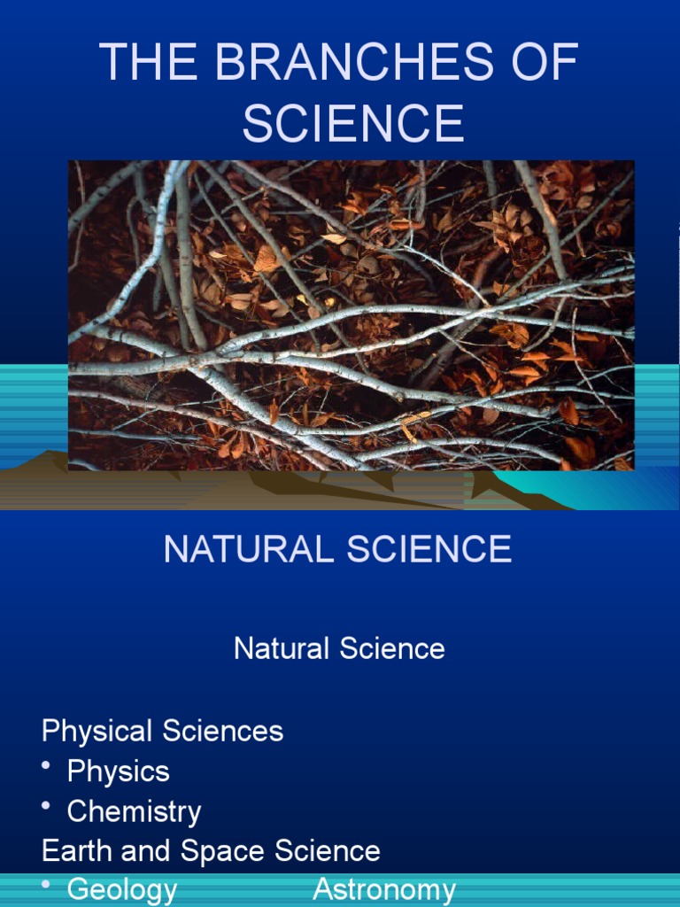 Main Branches of Science Explained | PDF