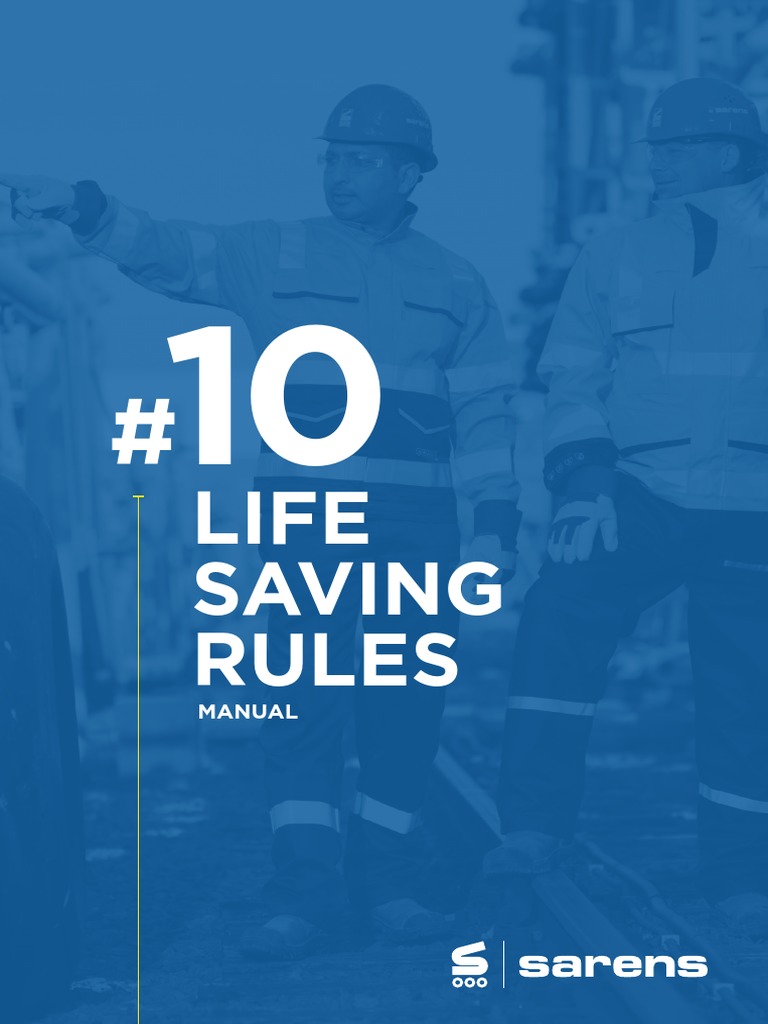 10 Life Saving Rules Manual | PDF | Prevention | Safety