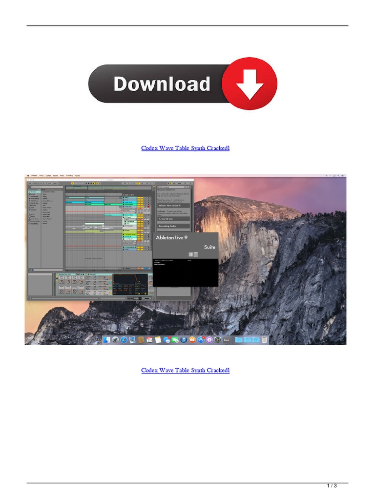 Codex Wave Table Synth Crackedl PDF | PDF | Synthesizer | Computing