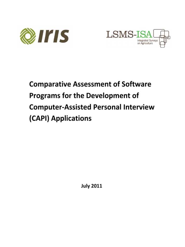 Comparative Assessment of Software Programs For The Development of ...