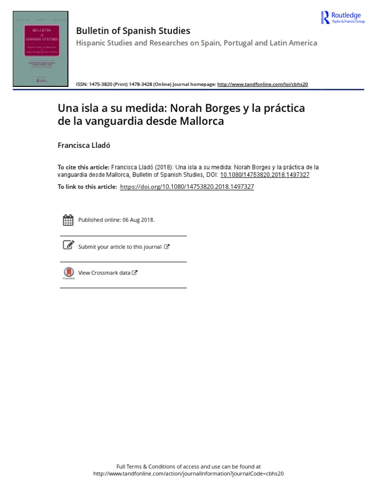 Lladó. Una Isla A Su Medida - Norah Borges y La Practica de La ...