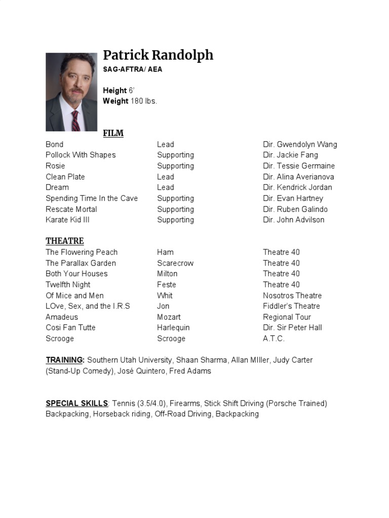 Patrick Randolph Resume 1 | PDF