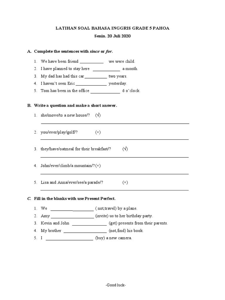 Grade 5 English Practice Questions | PDF