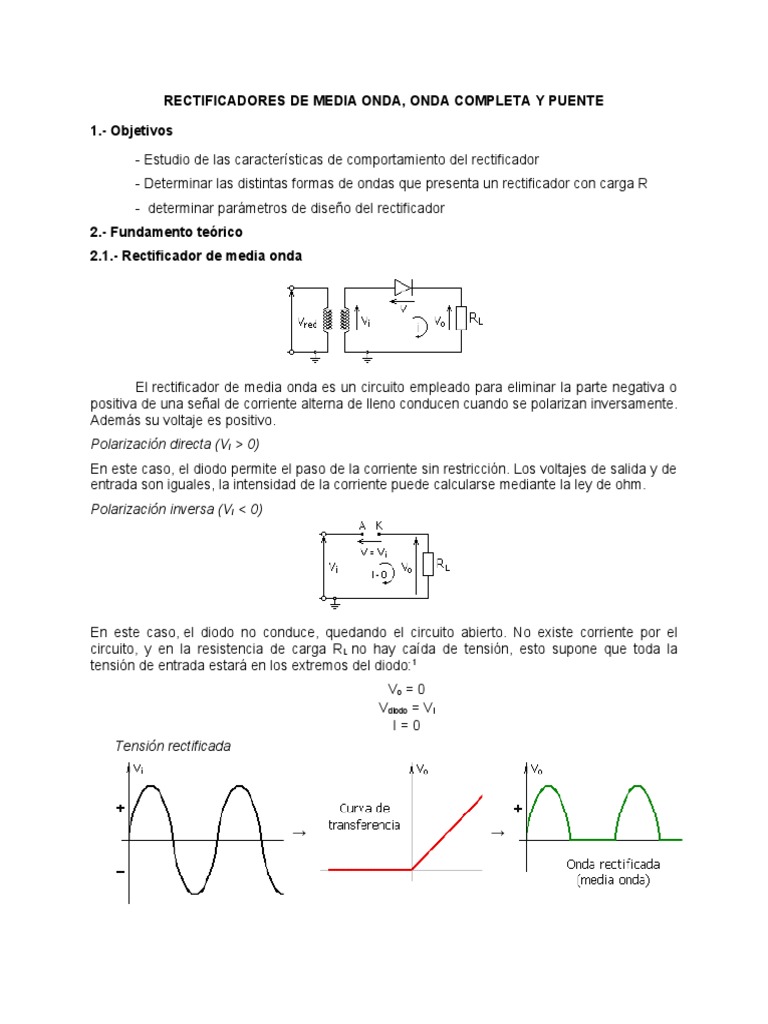 Rectificadores | PDF | Rectificador | Diodo