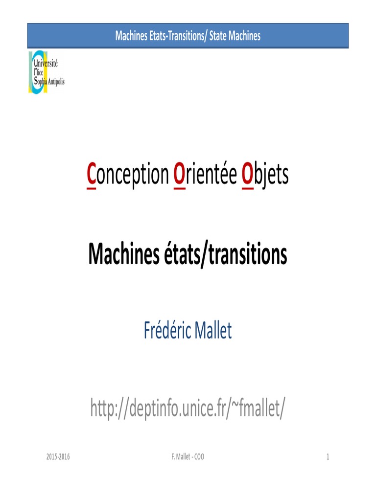 Cours 5 - Machines À États | PDF | Models Of Computation | Software ...