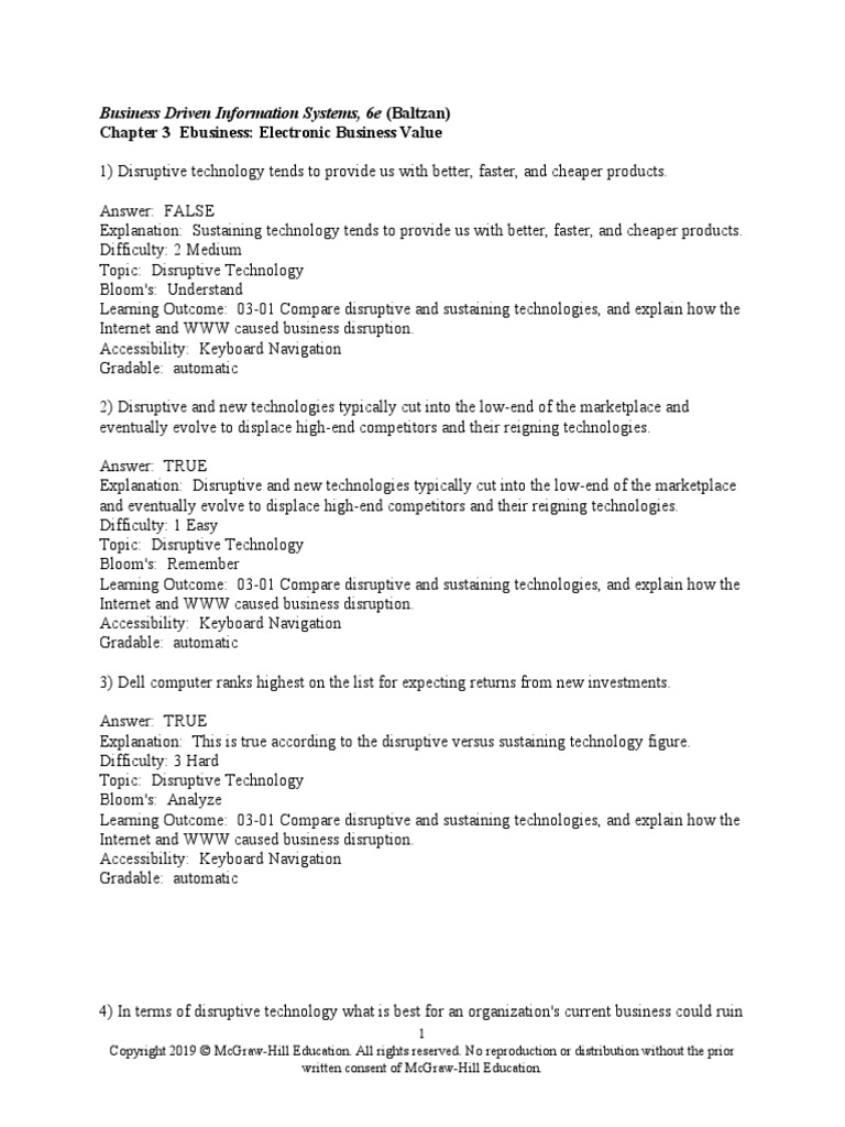 Baltzan6e Chapter03 TB AnswerKey | PDF | Search Engine Optimization | Hyperlink