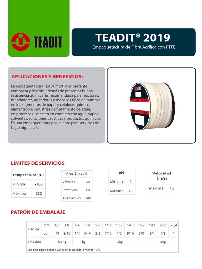 Teadit® 2019 | PDF