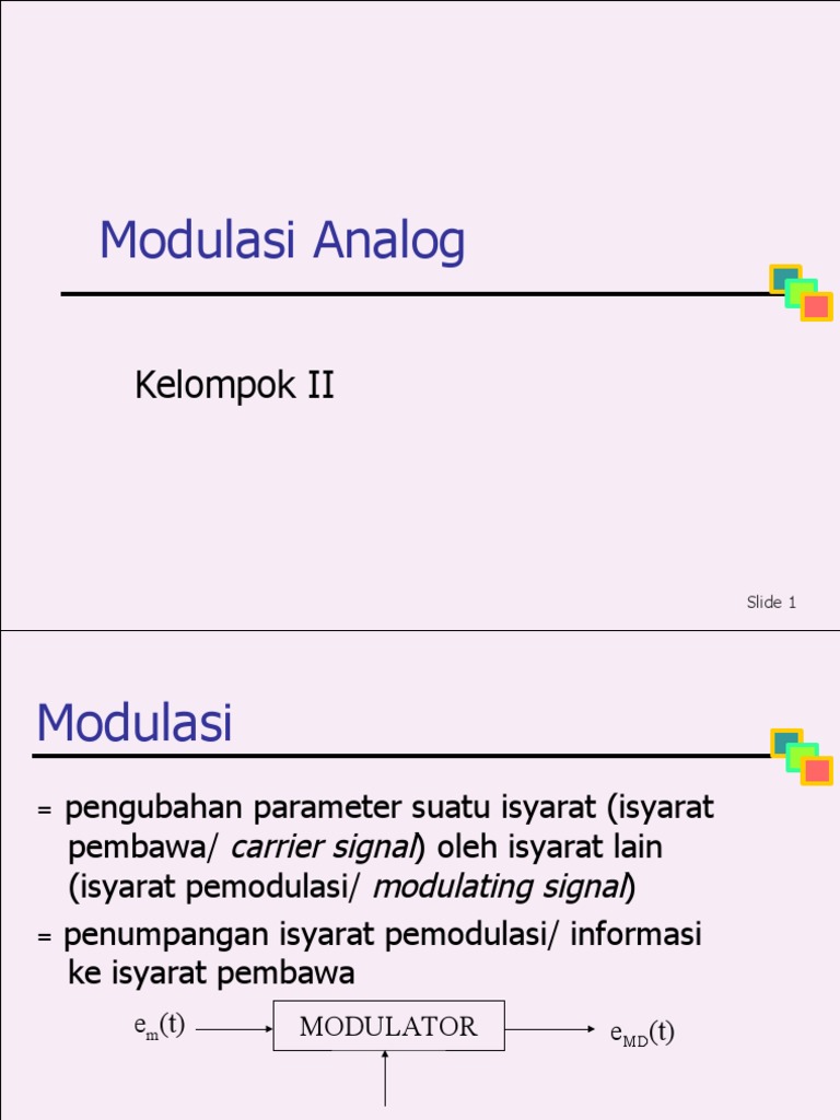 Modulasi Analog | PDF