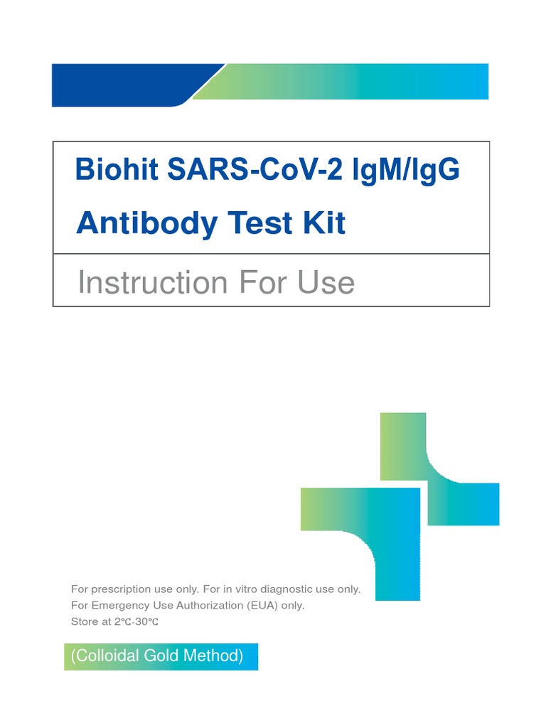 Instructions for Use: Biohit SARS-CoV-2 IgM/IgG Antibody Test Kit | PDF ...