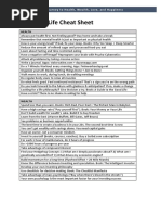 Life Checklist | PDF