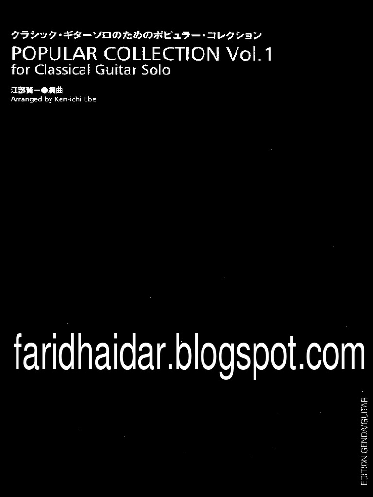 Ken-Ichi Ebe Popular Collection For Guitar Solo PDF | PDF | Elements Of ...