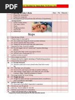Paed Osce Checklist | PDF | Pulse | Neck