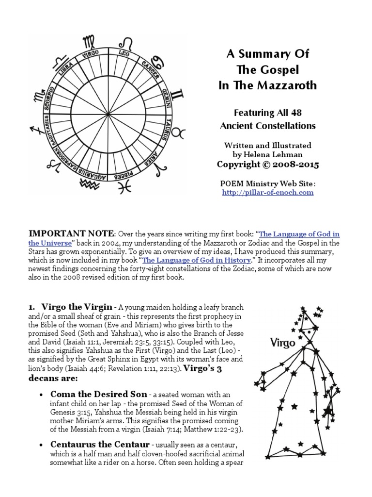 Mazzaroth Gospel | PDF | Serpents In The Bible | Satan