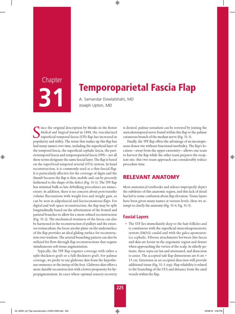 Temporoparietal Fascia Flap: A. Samandar Dowlatshahi, MD Joseph Upton ...