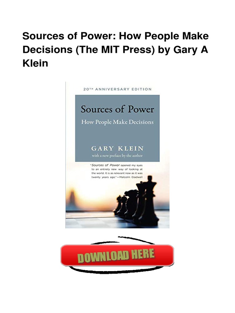 Sources of Power: Decision-Making Insights | PDF | Career & Growth