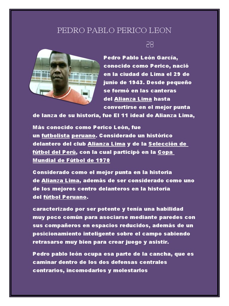 Pedro Pablo Perico Leon | PDF