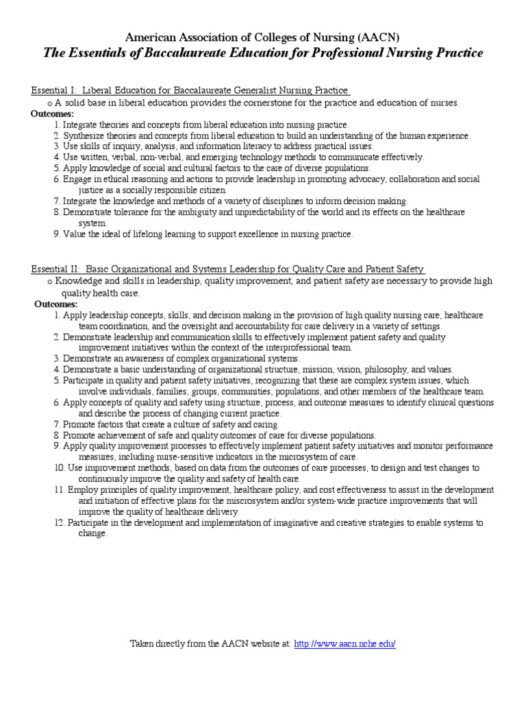 Essential BSN | PDF | Health Care | Nursing