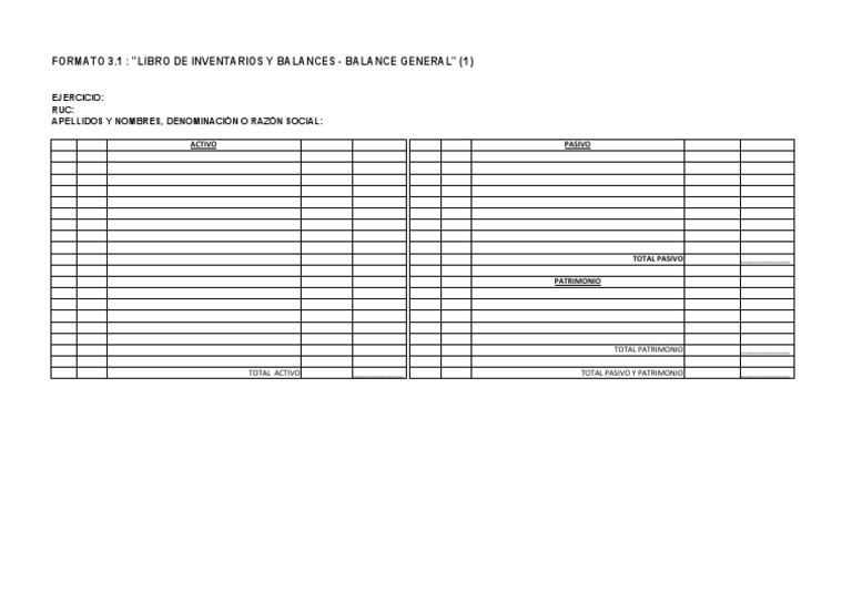 Formato Inventario Inicial | PDF