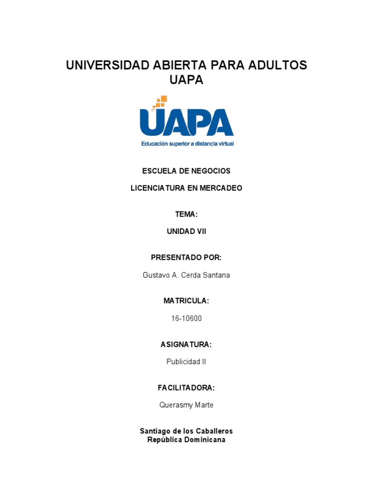 Tarea 7 Publicidad 2 | PDF | Publicidad | Marketing