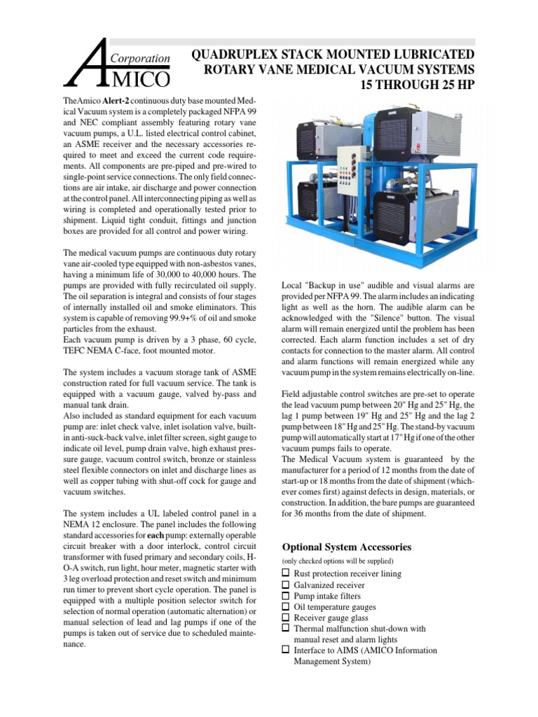 Quadruplex Systems 3 PDF | PDF | Vacuum | Pump