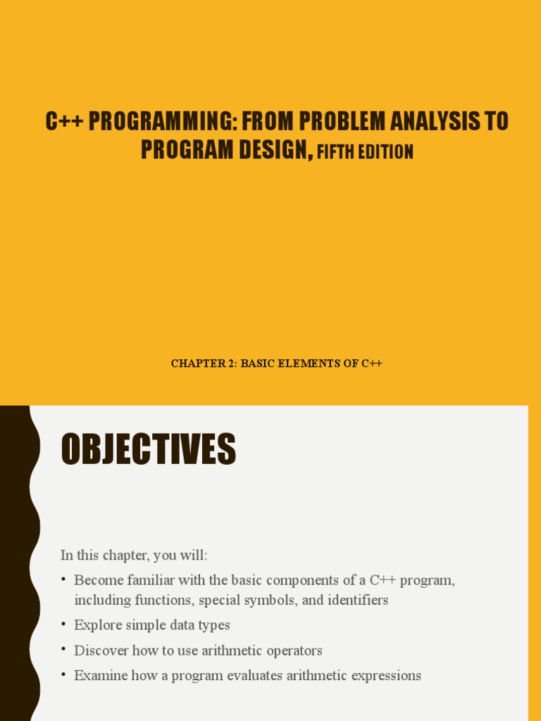 C++ Programming: From Problem Analysis To Program Design: Fifth Edition | PDF | Boolean Data ...